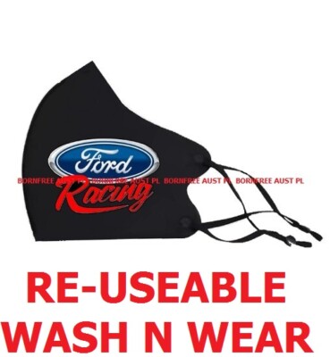 QUALITY PRINTED FORD RACING FACE MASK DUST POLLEN WASH N WEAR FALCON ...