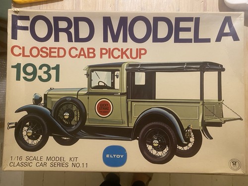 VINTAGE JAPAN ENTEX 1:16 1931 FORD MODEL A CLOSED CAB PICK UP NOS | eBay