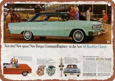 METAL SIGN - 1965 Rambler Vintage Ad 05 - Old Retro Rusty Look | eBay