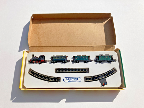 Vintage Minitrix N Gauge Locomotive & Train Cars - 1902 Train Set | eBay