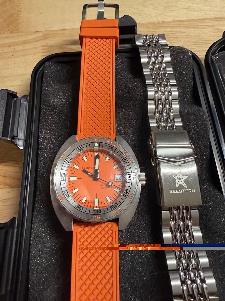 Seestern V3 42MM SUB 300T LUME DATE Bezel 200m DIVER'S Mens Sport Watch ...
