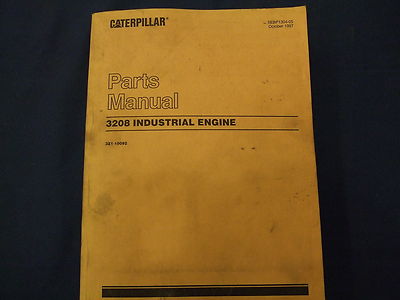 CAT CATERPILLAR 3208 INDUSTRIAL ENGINE PARTS BOOK MANUAL S/N 3Z1-10092 ...