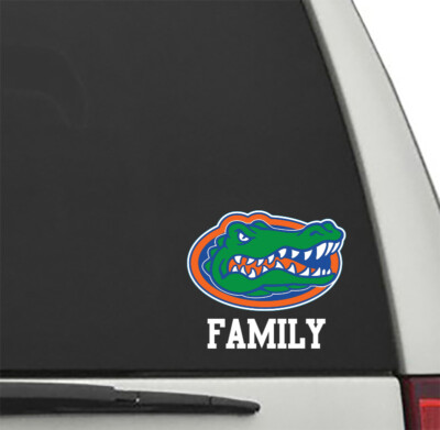 Florida Gators FAMILY w/ Gator Head #2 Vinyl Decal UF Car Truck Sticker ...