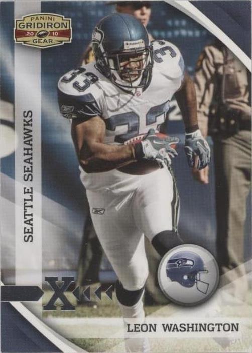 2010 Panini Gridiron Gear - Leon Washington #131 Silver Xs /250 for ...