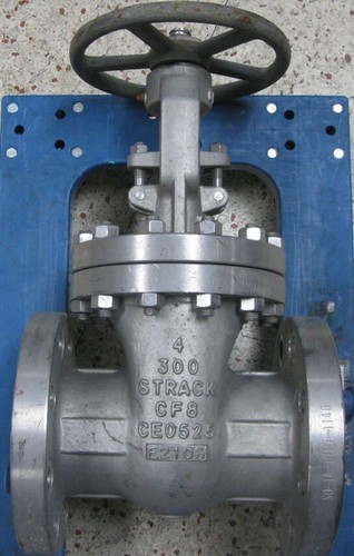STRACK, 4” 300 CF8, RAISED FACE FLANGED GATE VALVE | eBay