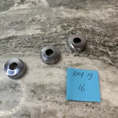 Set Of 3 Nuts 3/4" NMO Chrome Mount Nut for Antenna PCTEL Maxrad ...