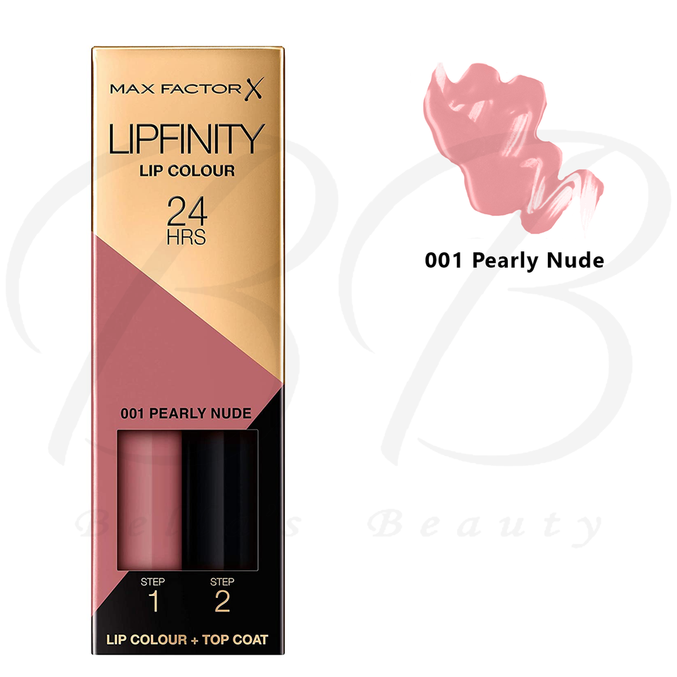 MAX FACTOR Lipfinity 2 Step Lip Colour + Top Coat 24Hrs Lip Tint ...