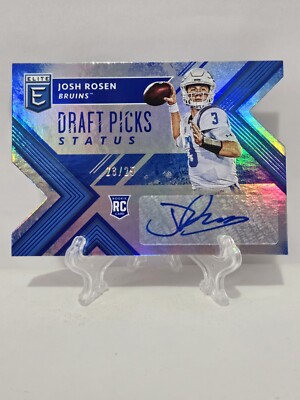2018 Elite Draft Picks Status Blue Die-Cut Auto 23/25 Ssp Josh Rosen ...
