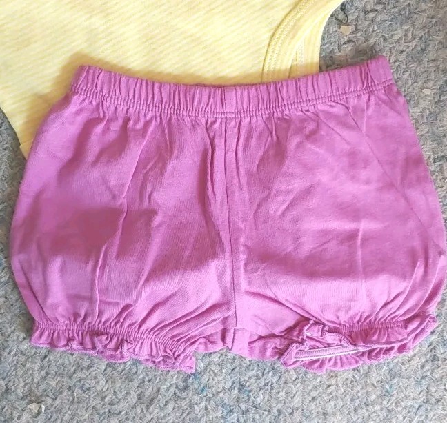 Carter's 3 Pc Baby Girl Floral Outfit. Yellow/ Purple. Nwt. Sz 6m. B30 ...