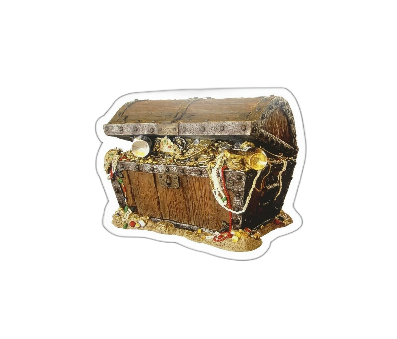 Golden Treasure Chest Sticker Decal | eBay