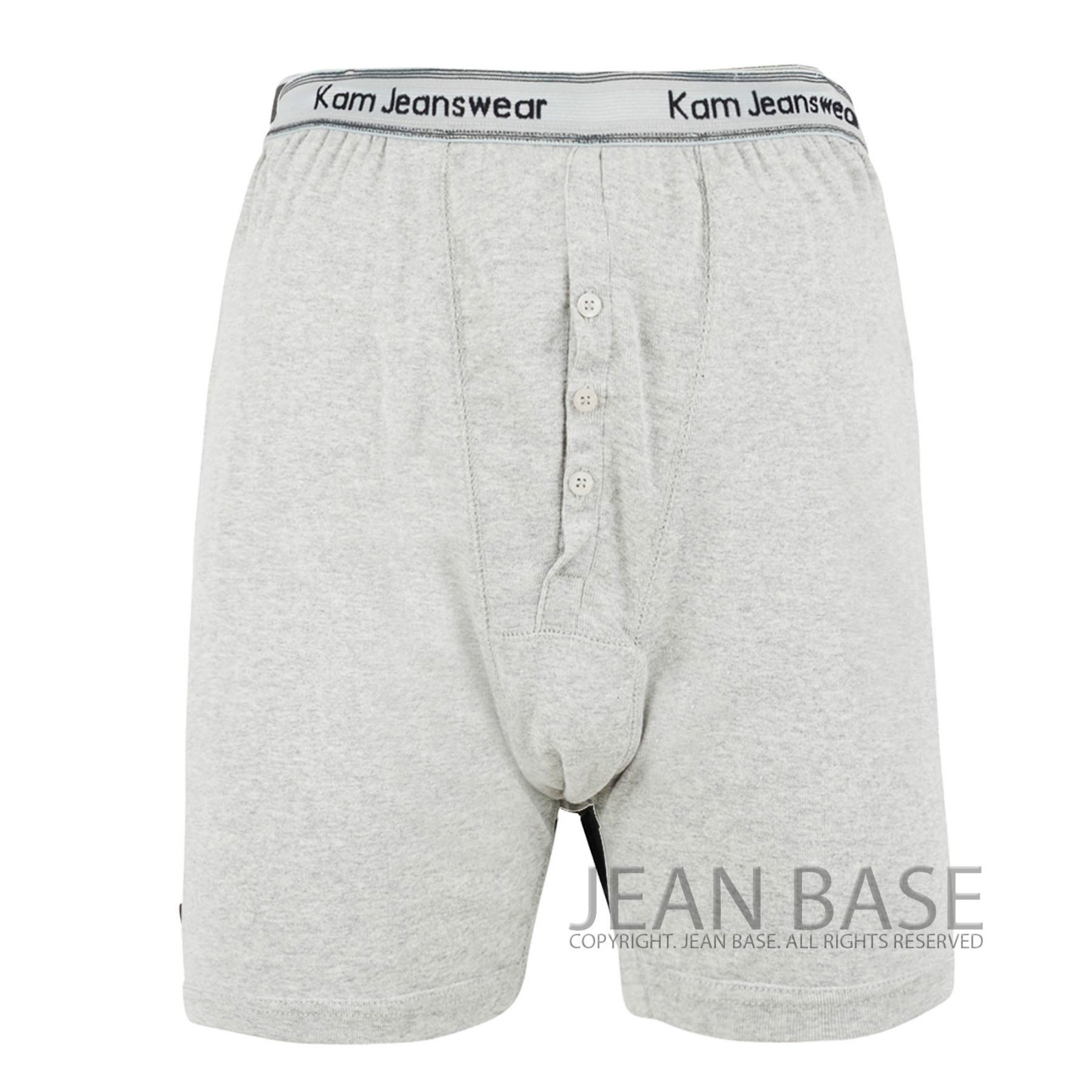MENS KAM JEANS 3 PACK BUTTON FLY UNDERWEAR BOXER SHORTS TRUNKS BIG KING ...