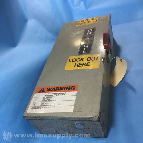 General Electric TH3362 Heavy Duty Safety Switch, 30 Hp At 480VAC USIP ...