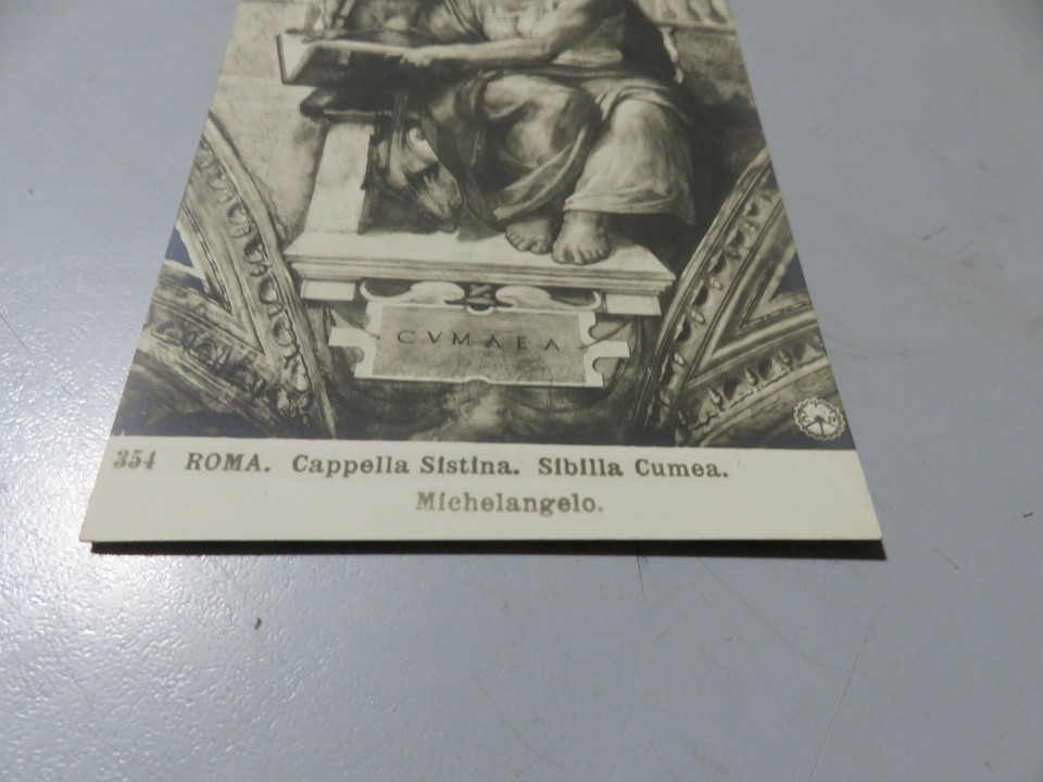 CP Postcard Era ROMA Sistine Chapel Sibyl NEVER SHIPPED Early 1900s ...