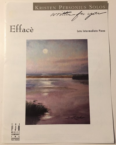 FJH Kristen Personius Solos EFFACE Late Intermediate Piano Sheet Music ...