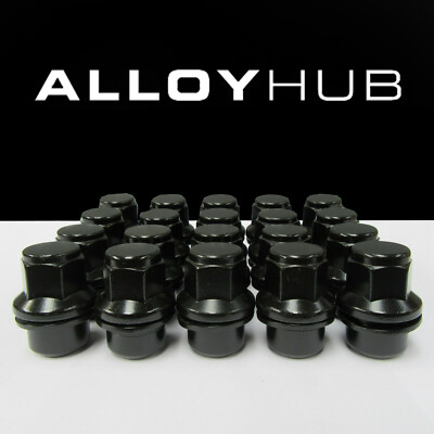 BRAND NEW LAND ROVER DEFENDER 90/110/130 BLACK COATED ALLOY WHEEL NUTS ...