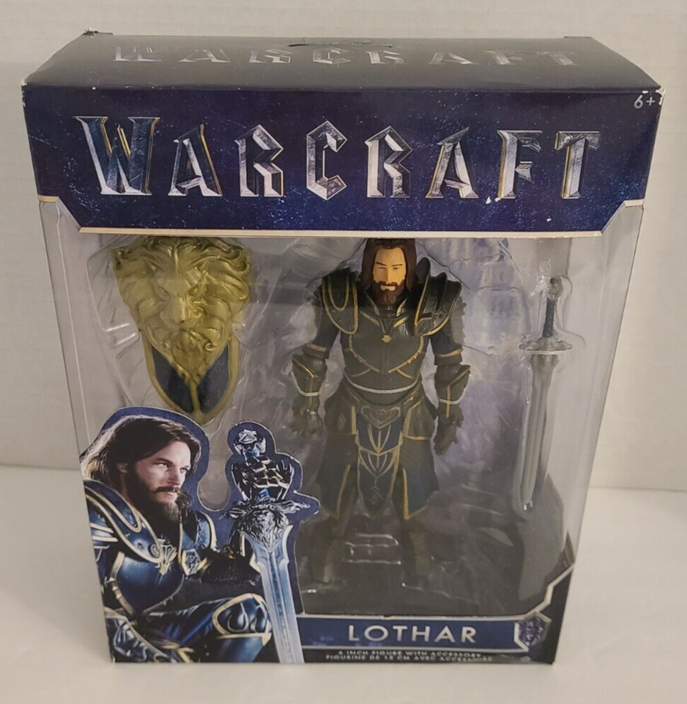 New Warcraft Lothar 6-Inch Action Figure With Accessory Jakks sealed in ...
