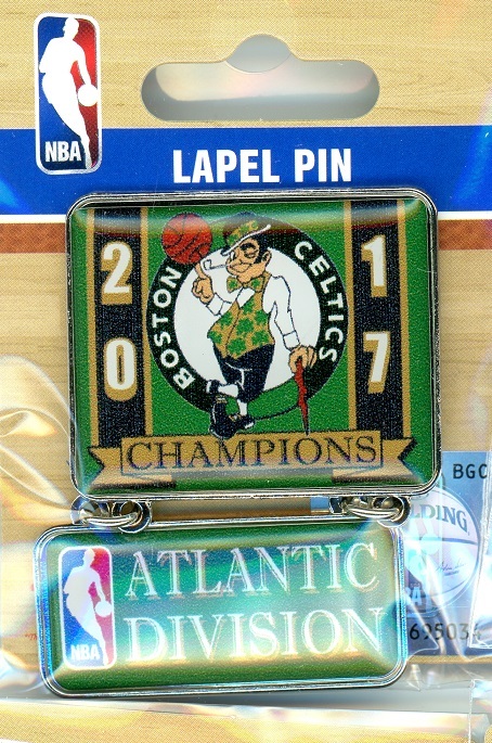 2017 NBA Division Champs Dangler Pin Choice playoffs champions pins ...