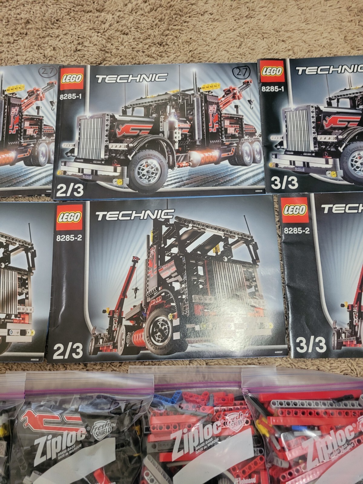 LEGO 8285 Black Tow Truck TECHNIC 2in1 | SILVER EDITION | 100% complete ...
