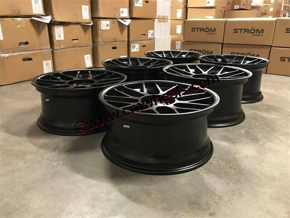 19" Strom STR2 RC ULTRA CONCAVE Alloy Wheels Satin Black BMW F80 M3 F82 ...