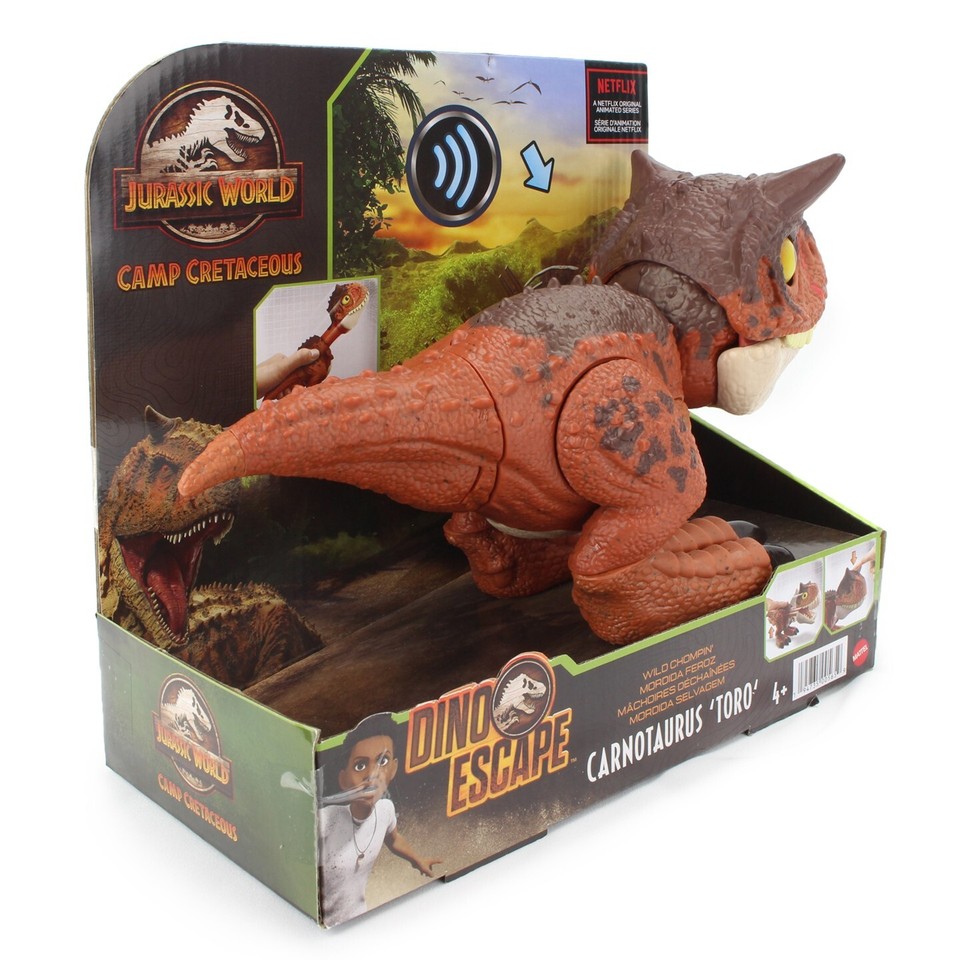 Jurassic World: Dino Escape Camp Cretaceous Carnotaurus Toro Figure | eBay