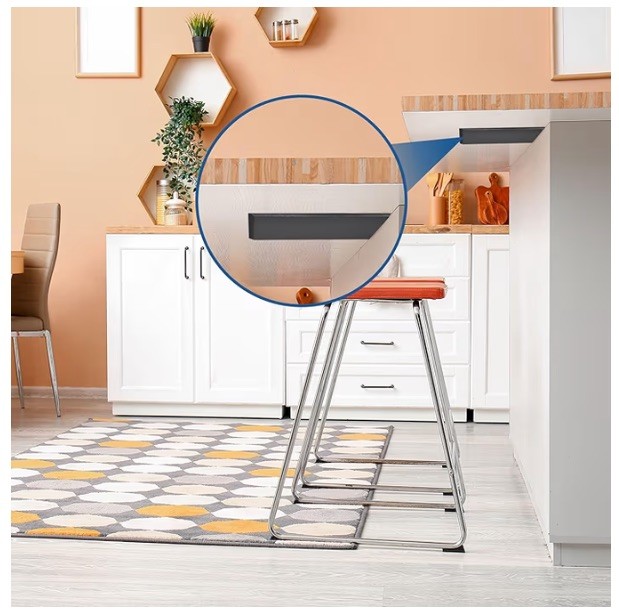 3 Pack Countertop Support Brackets Hidden Knee Wall Flat Support Bracket 25.4cm | eBay UK