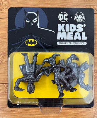 2025 Wendy's DC Comics Mini Figures Shadow Edition Batman Robin Harley ...