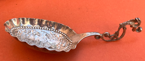 RARE ANTIQUE MONKEY SPOON DUTCH SCENE HOLLAND SOUVENIR STERLING 835 ...