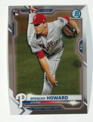 2021 Bowman Chrome #59 Spencer Howard Philadelphia Phillies RC Baseball ...