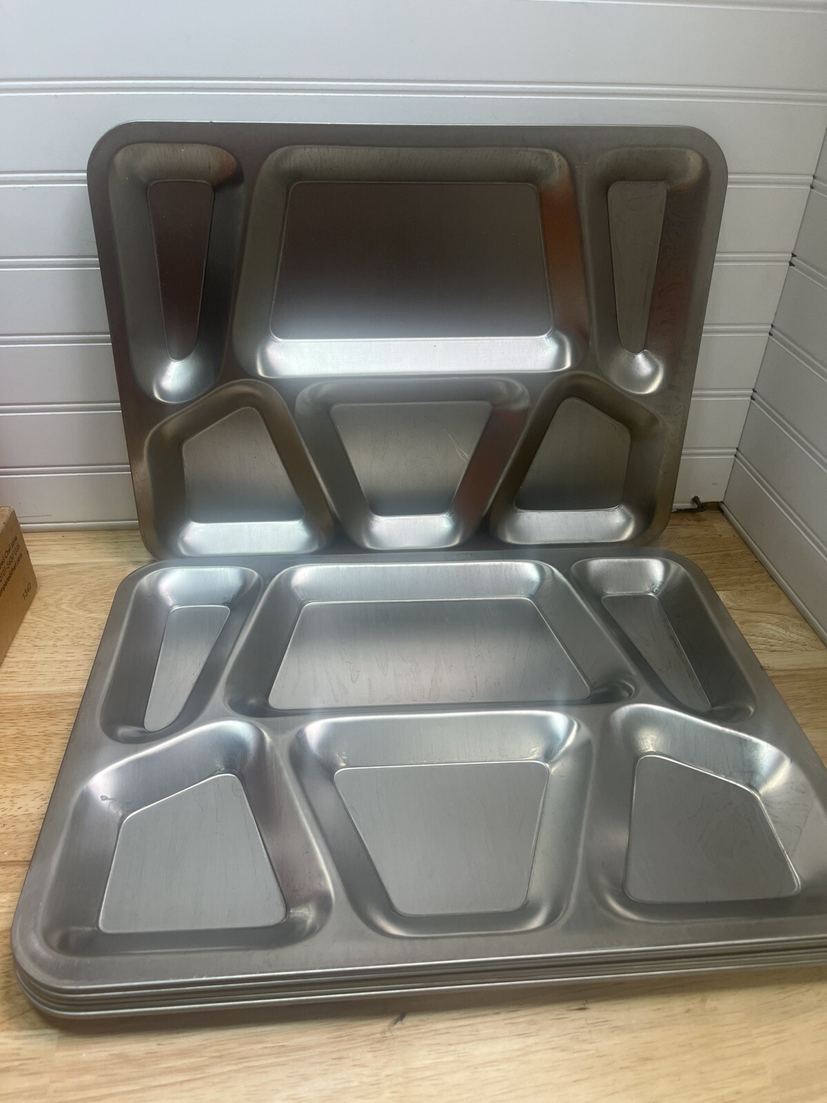 US Military Mess Hall Divided Food Tray Stainless Steel WW2 Dated Lot ...