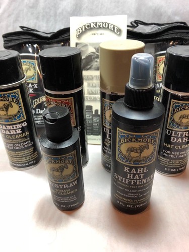 DARK,LIGHT HAT CLEANERS LEATHER WOOL SUEDE STRAW & HAT STIFFENER BY ...