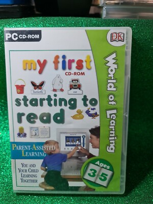 World of Learning: My First cd rom - Starting to Read (SEALED)🕹️ PC ...