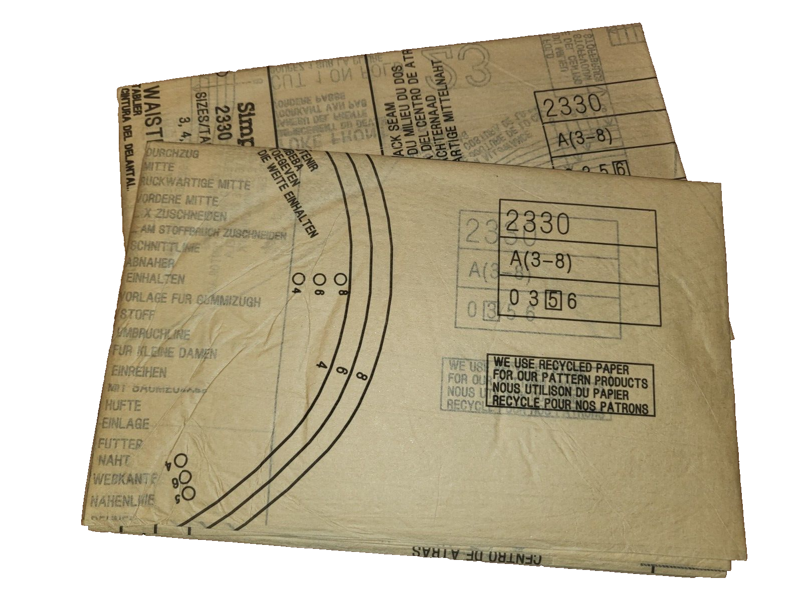 2010 simplicity Pattern 2330 Childs Alice in Wonderland Costumes Sz 3-8 ...