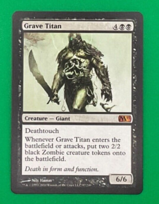 MTG - Grave Titan - M11 - Mythic Rare - NM - Unplayed Condition - MAGIC ...