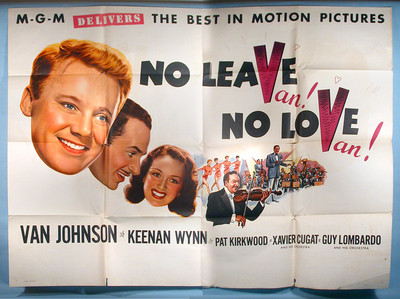 1946 No Leave No Love Original 60"x44" Movie Poster MGM Musical Van ...