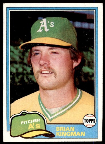 1981 TOPPS BRIAN KINGMAN . OAKLAND ATHLETICS #284 | eBay