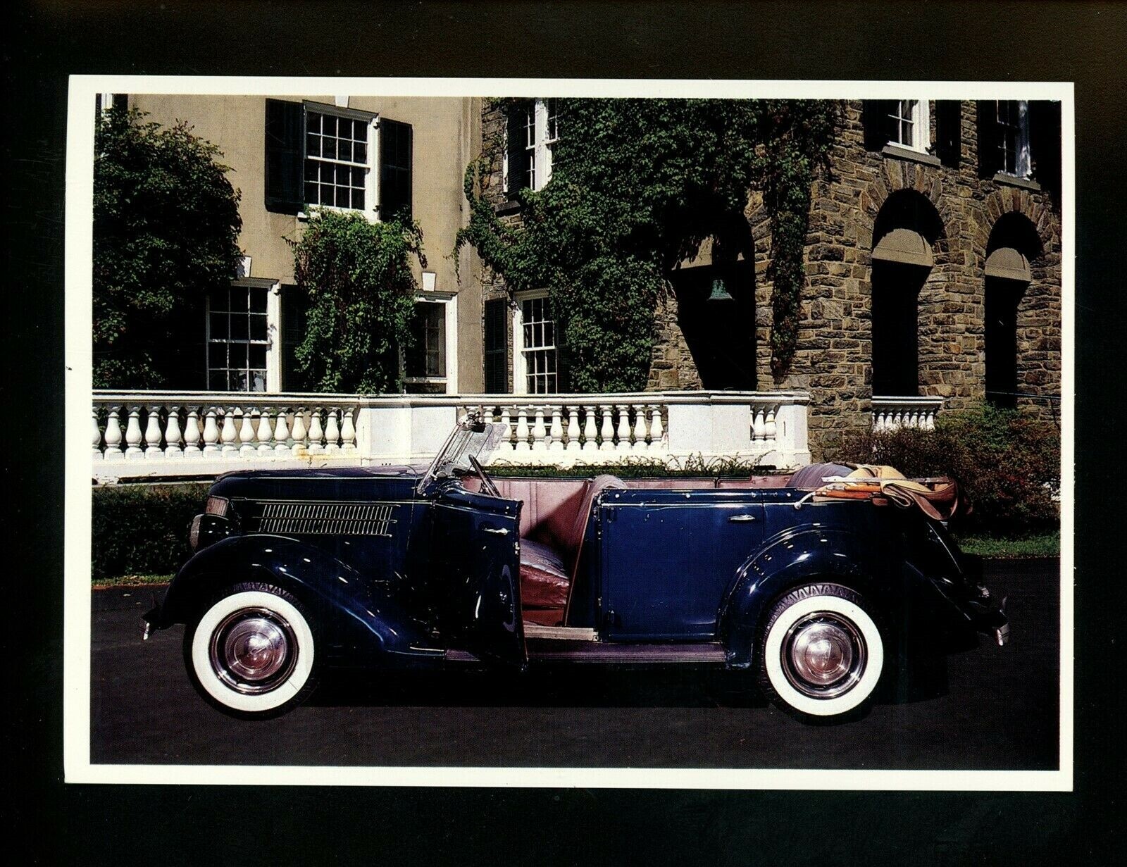President postcard Franklin D Roosevelt FDR home Hyde Park, NY Ford ...