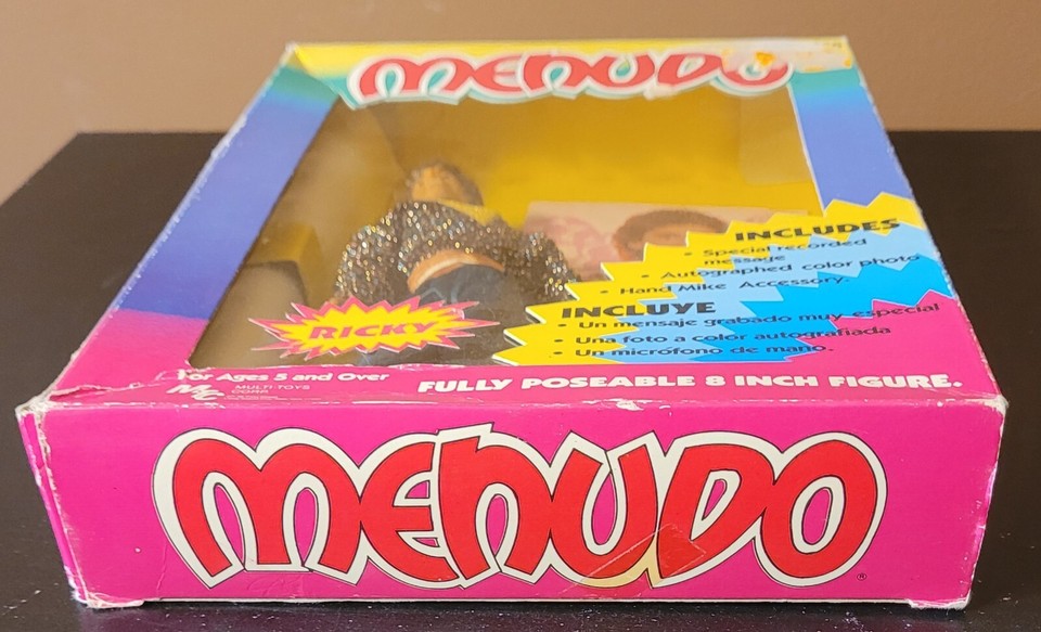 1983 MULTI-TOYS MENUDO 8" POSEABLE RICKY MELENDEZ FIGURE W/ PHOTO ...