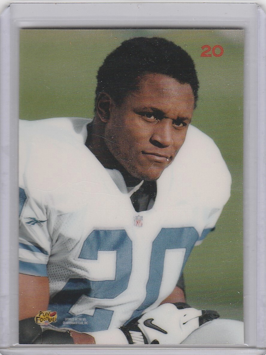 1996 Playoff Contenders Leather#20 Barry Sanders RED 050-N | eBay