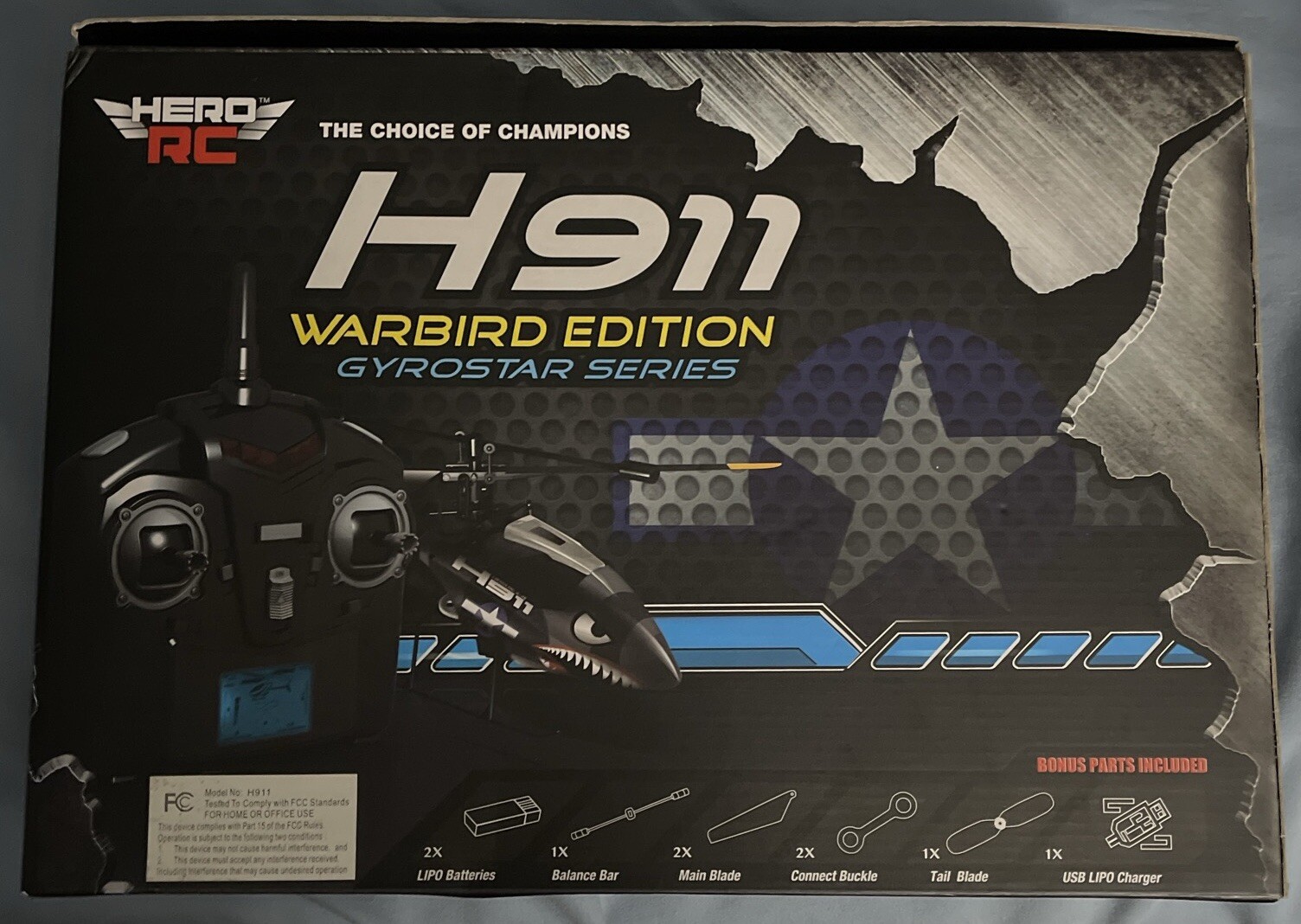Hero RC H911 Warbird Edition Gyrostar Series RC Helicopter w/ Extra ...