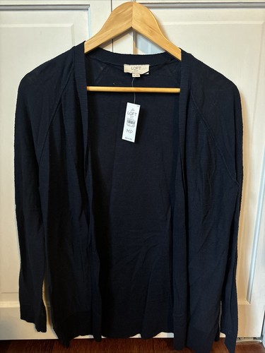 LOFT Outlet Navy Cardigan Size PM NWT | eBay