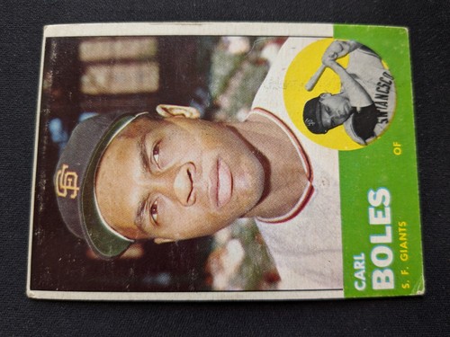 1963 Topps Baseball Card # 428 Carl Boles RC - San Francisco Giants (VG ...