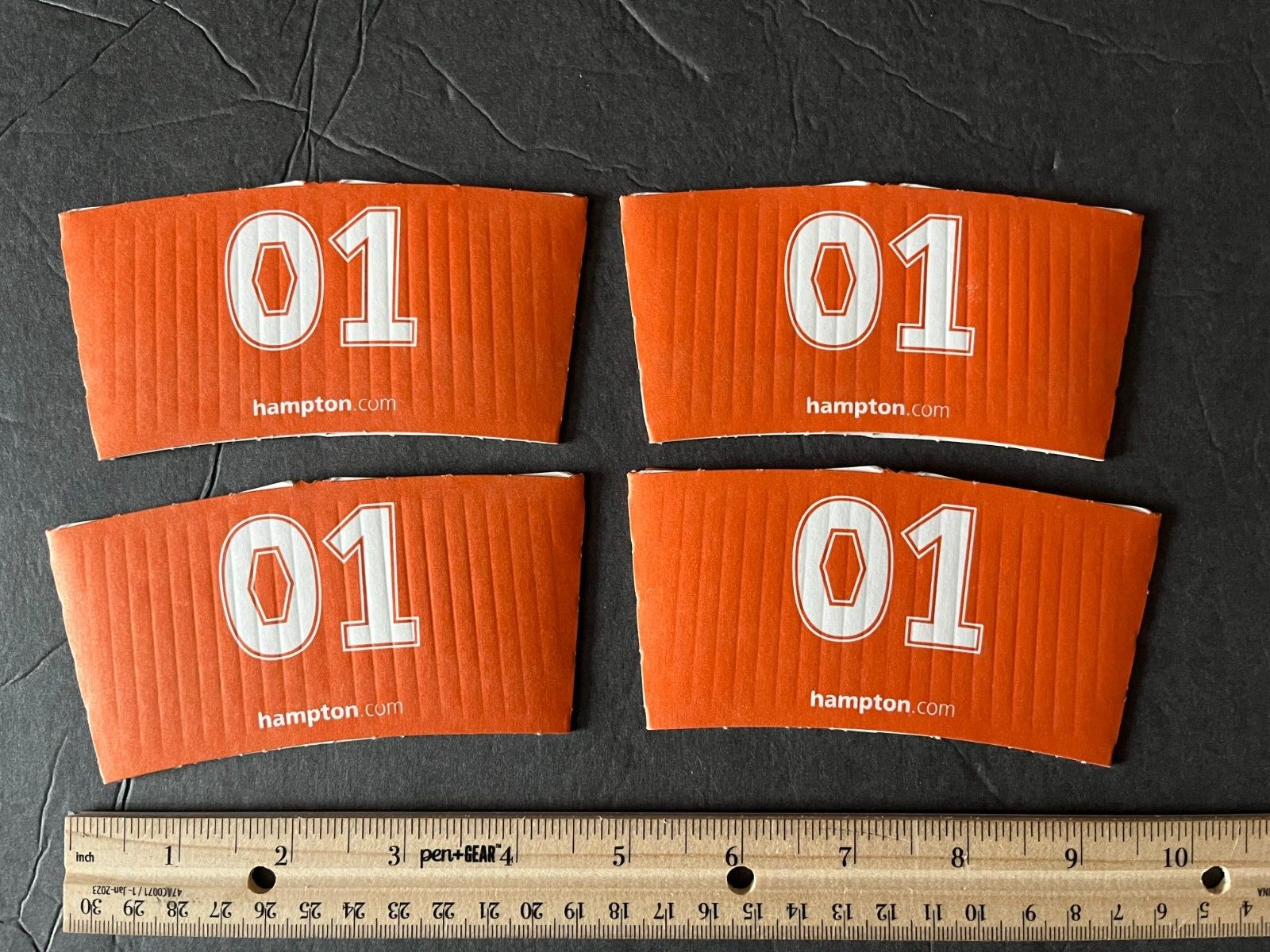 DUKES OF HAZZARD * GENERAL LEE "01" HOT BEVERAGE SLEEVES (x4) NEW OLD ...