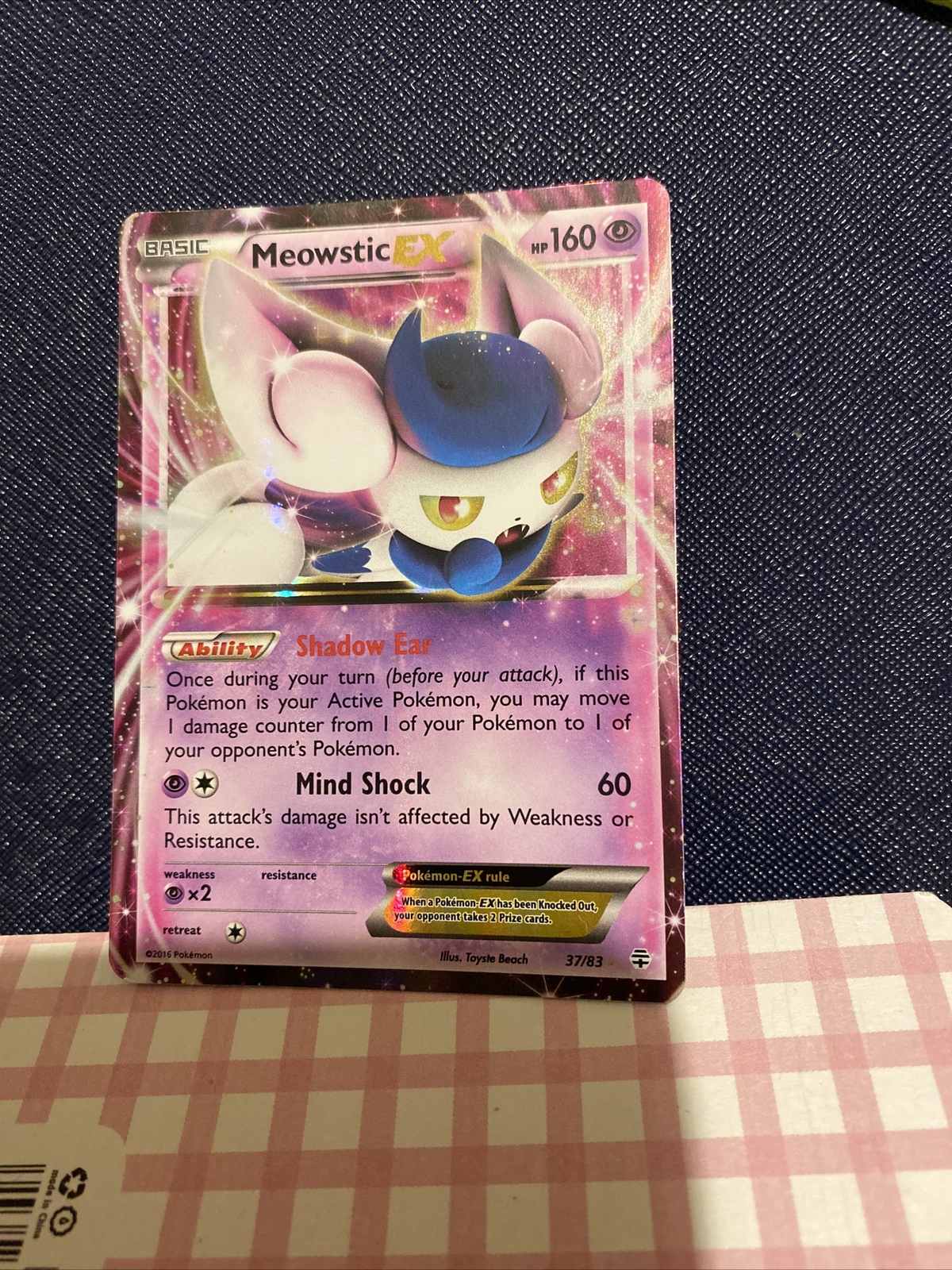 Meowstic EX 37/83 Pokémon Card XY Brand New | eBay Australia