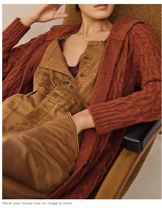 NWT Anthropologie Hooded Duster Cardigan Sweater Jacket Long Dark ...