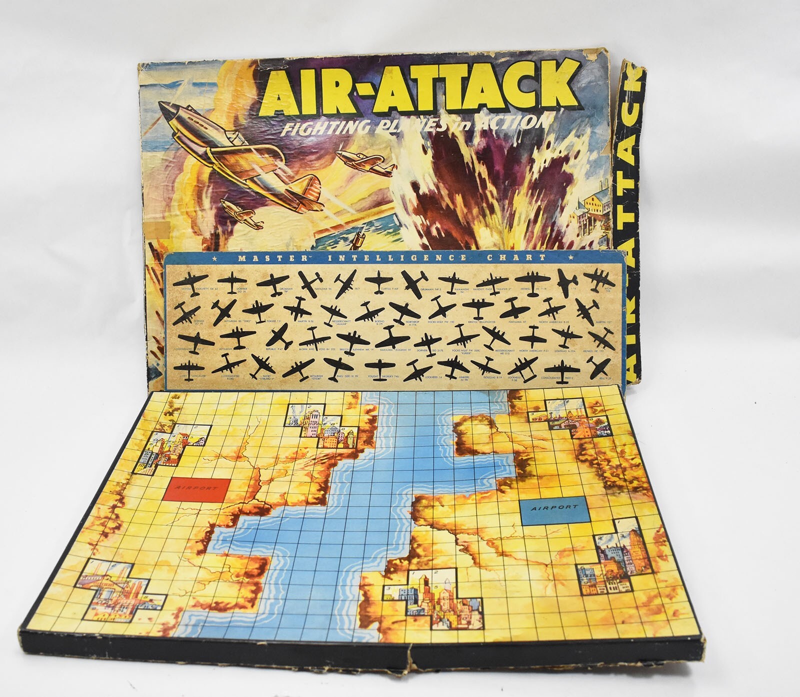 Air Attack Vintage Board Game Parts Lot Corey Games Company 1943 | eBay
