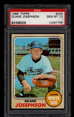 1968 Topps Duane Josephson #329 PSA 10 | eBay