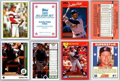 Carlton Fisk 4 Card Lot - Boston Red Sox Chicago White Sox Pudge HOF | eBay
