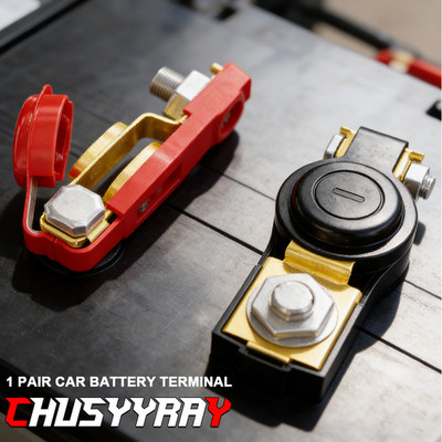 Copper Car Battery Terminals Cable Ends Connector Clamp Negative and ...
