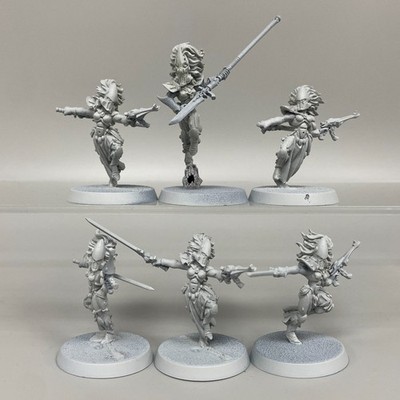 6 CONVERTIES FINECAST ELDAR HOWLING BANSHEES AELDARI WARHAMMER 40K 40 ...