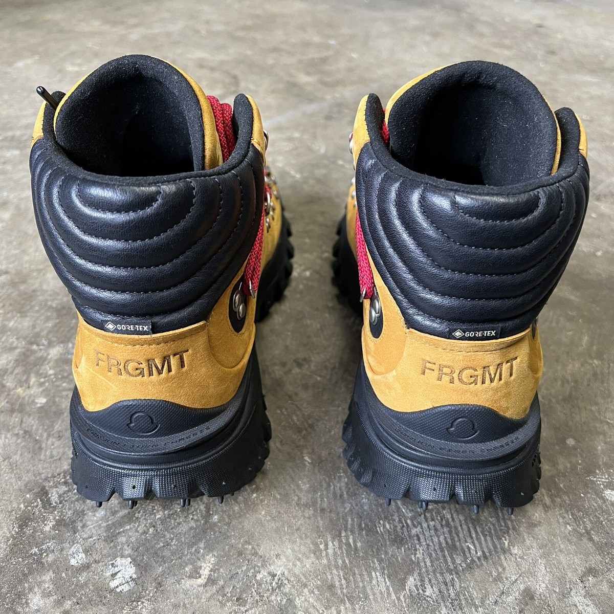 Moncler x Fragment Trailgrip High GTX Boots Orange Suede Moncler x Fragment Trailgrip High GTX Boots Orange Suede